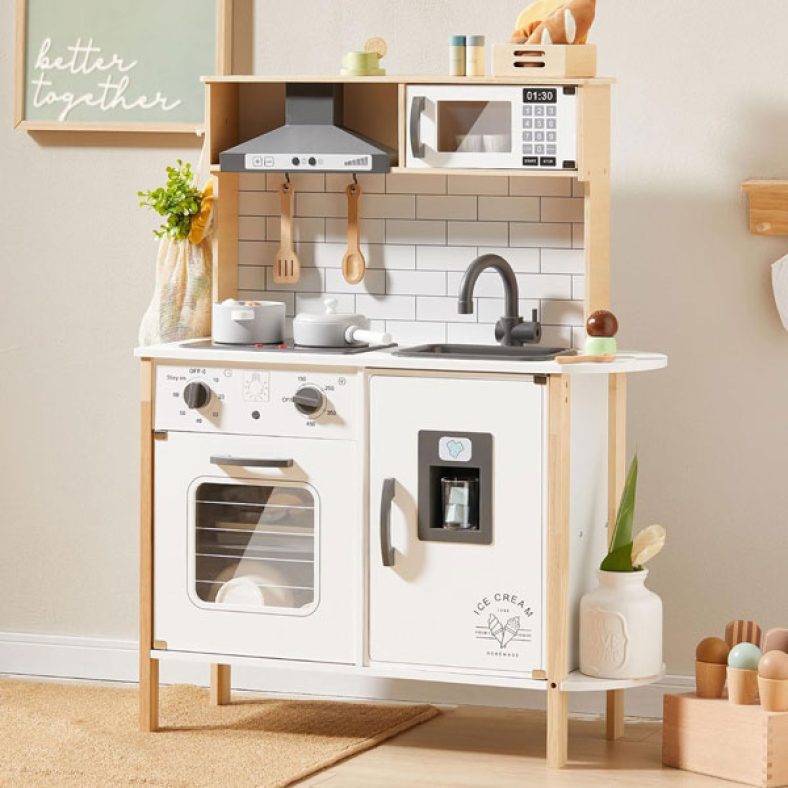 Tiny Land Play Kitchen for Kids, Toy Kitchen Set with Plenty of Play ...